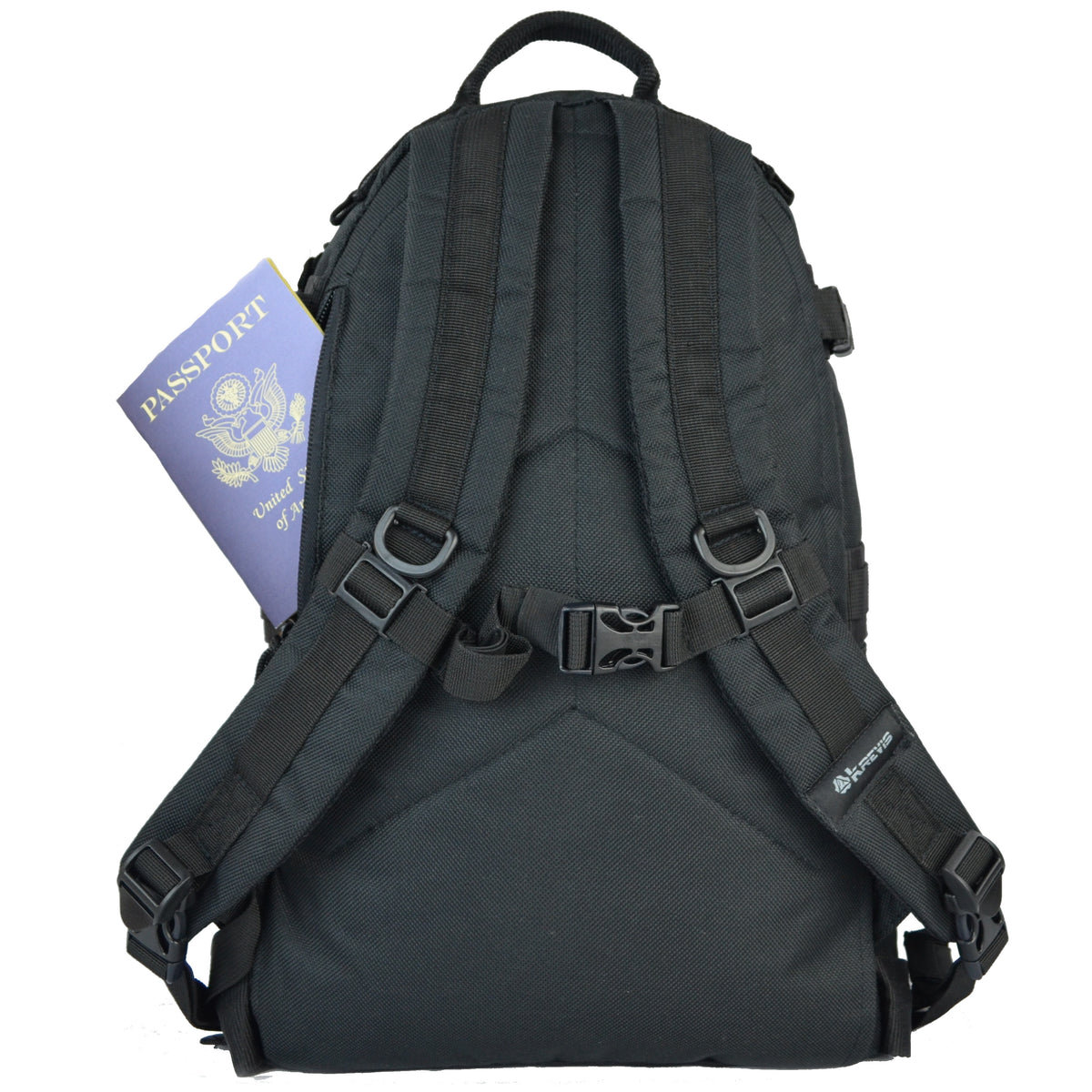 Krevis Series Tactical Bug Out Pack (Tactical Black) - Hydration Reser